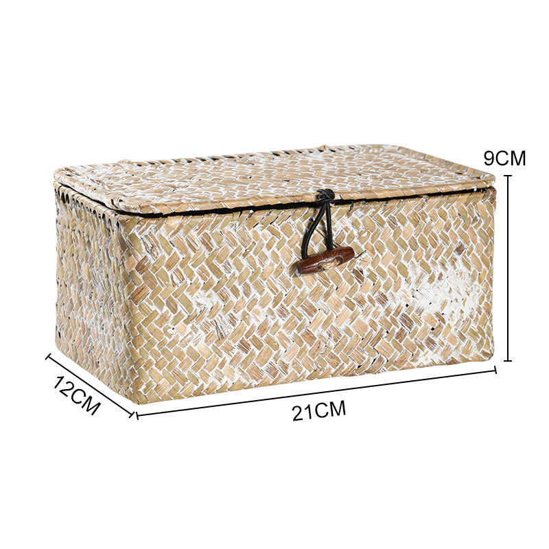 Willow Wicker Gift Box Plant Pot Case Succulent Container Flower Plant ...